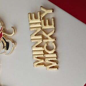 Disney | Accessories | Disney Set Of 5 Mickey Minnie Mouse Gold Pin ...
